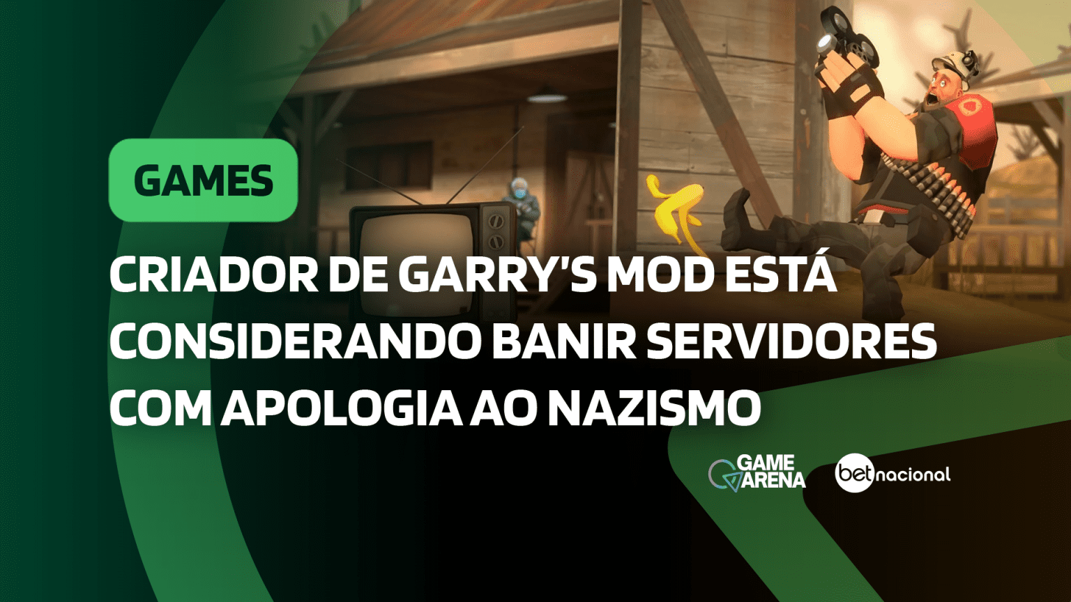 Criador de Garry's Mod está considerando banir servidores com apologia ao Nazismo | Game Arena