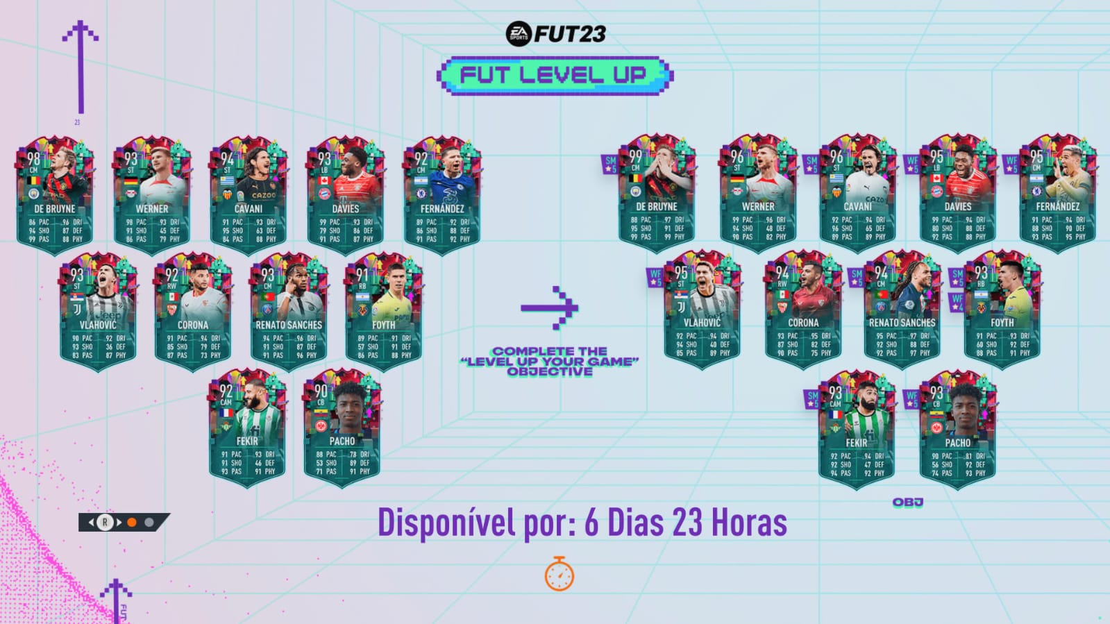 Guia de Ultimate Team: Level Up traz cartas com possibilidade de ...