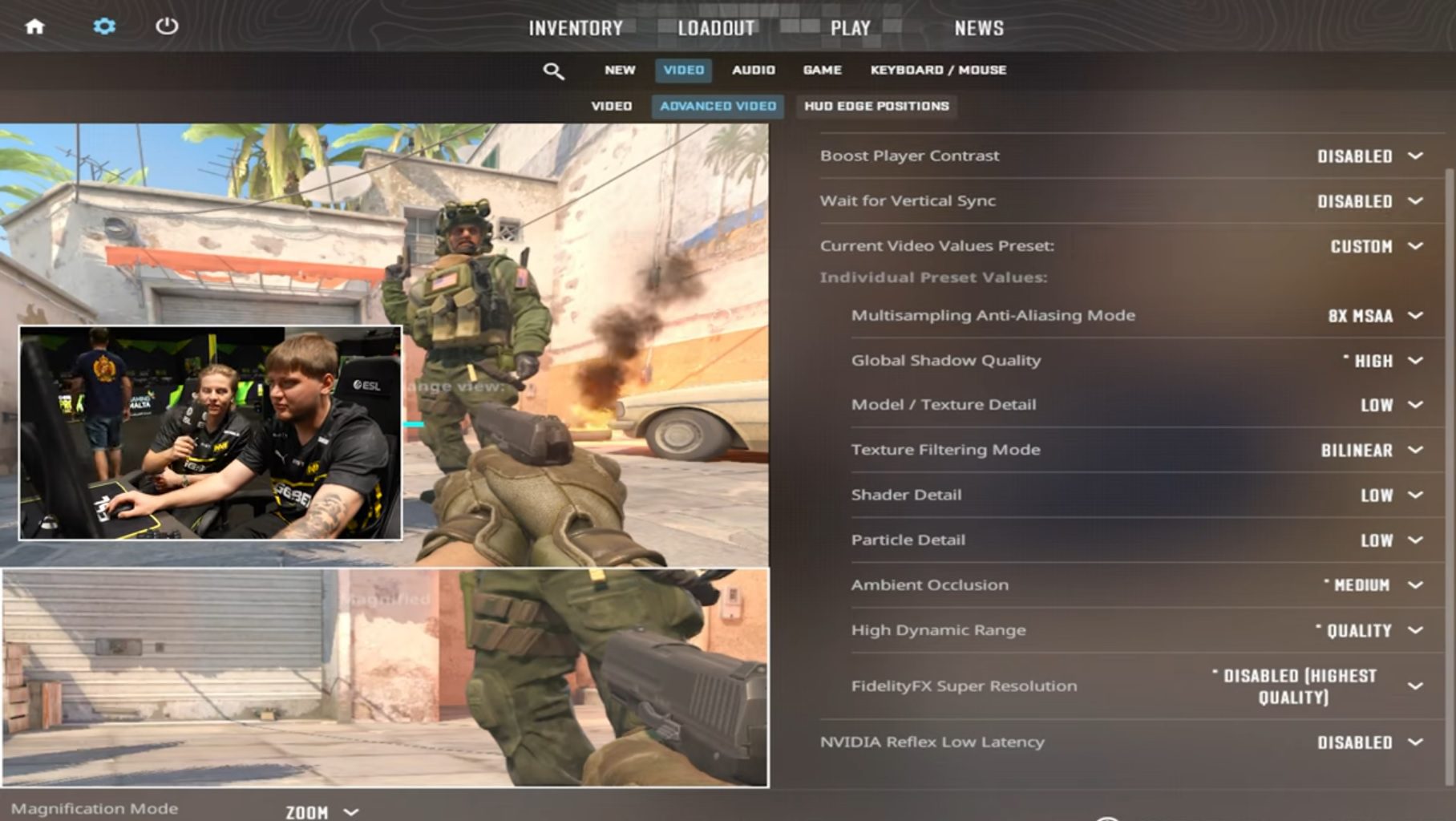 CS2: S1mple, m0nesy e ropz revelam configurações de vídeo | Game Arena