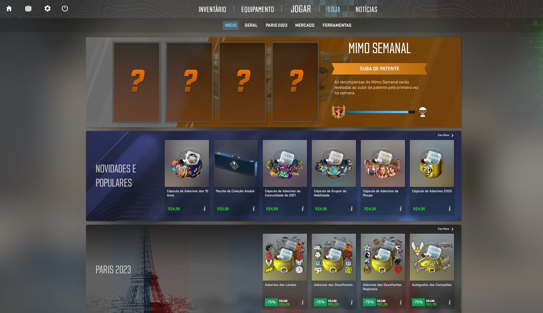 CS2: jogador tira quase R$ 1 mil em "Mimo Semanal" | Game Arena