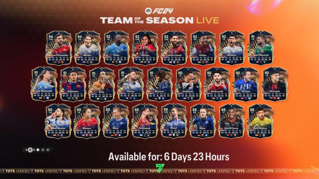 Guia de Ultimate Team: TOTS começa com calendário cheio de cartas ...