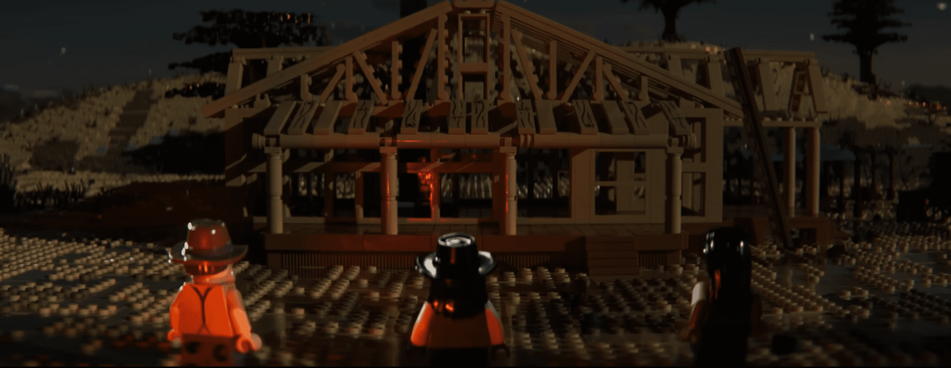 Red Dead Redemption 2: cena da construção da casa é recriado com LEGOs ...