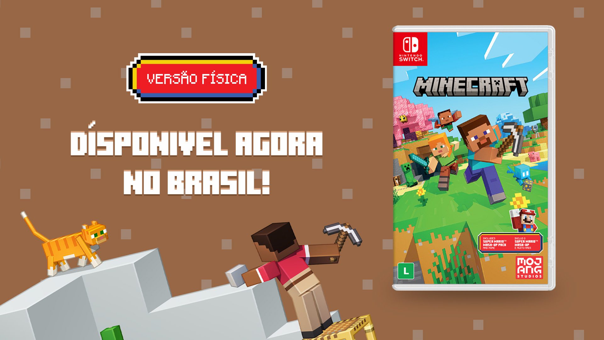 Minecraft: versão física de Nintendo Switch chega ao Brasil | Game Arena