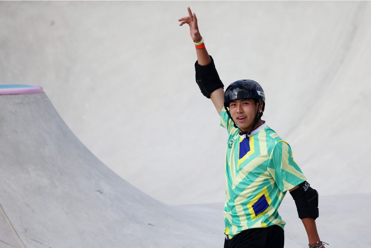 Augusto Akio conquista bronze no skate park em Paris 2024 | Game Arena