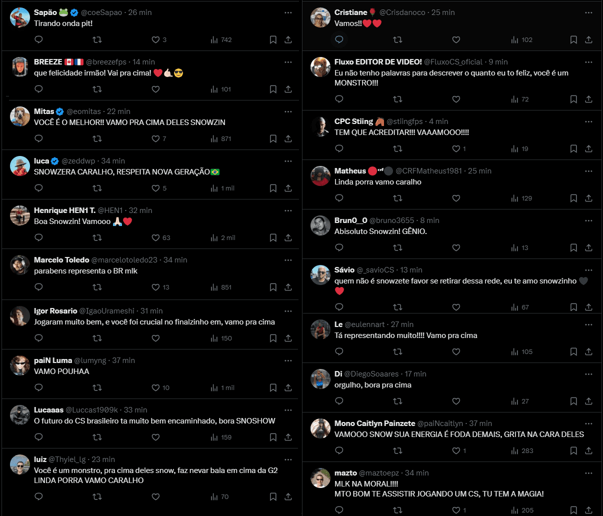 A reviravolta de snowzin: da facada aos braços da torcida | Game Arena