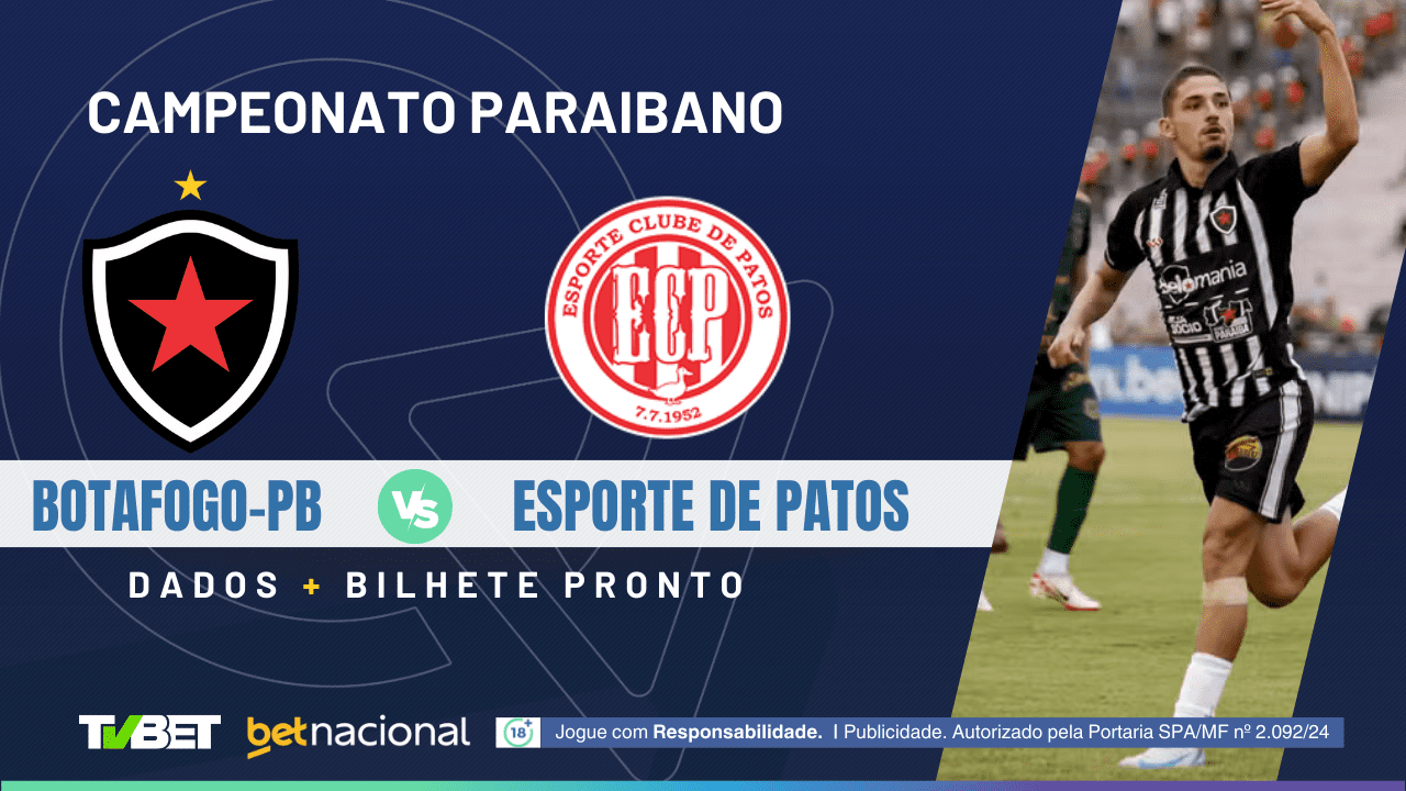Botafogo-PB x Esporte de Patos: tempo real, onde assistir, horário ...