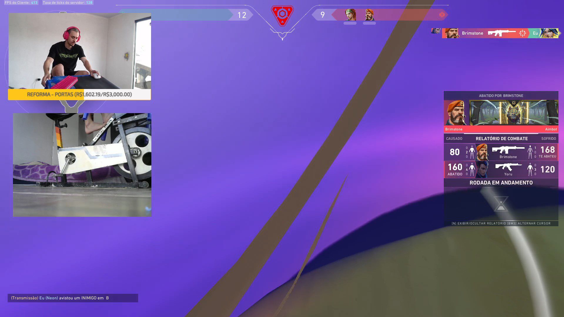 VALORANT: furq joga ranked em bicicleta ergometrica | Game Arena