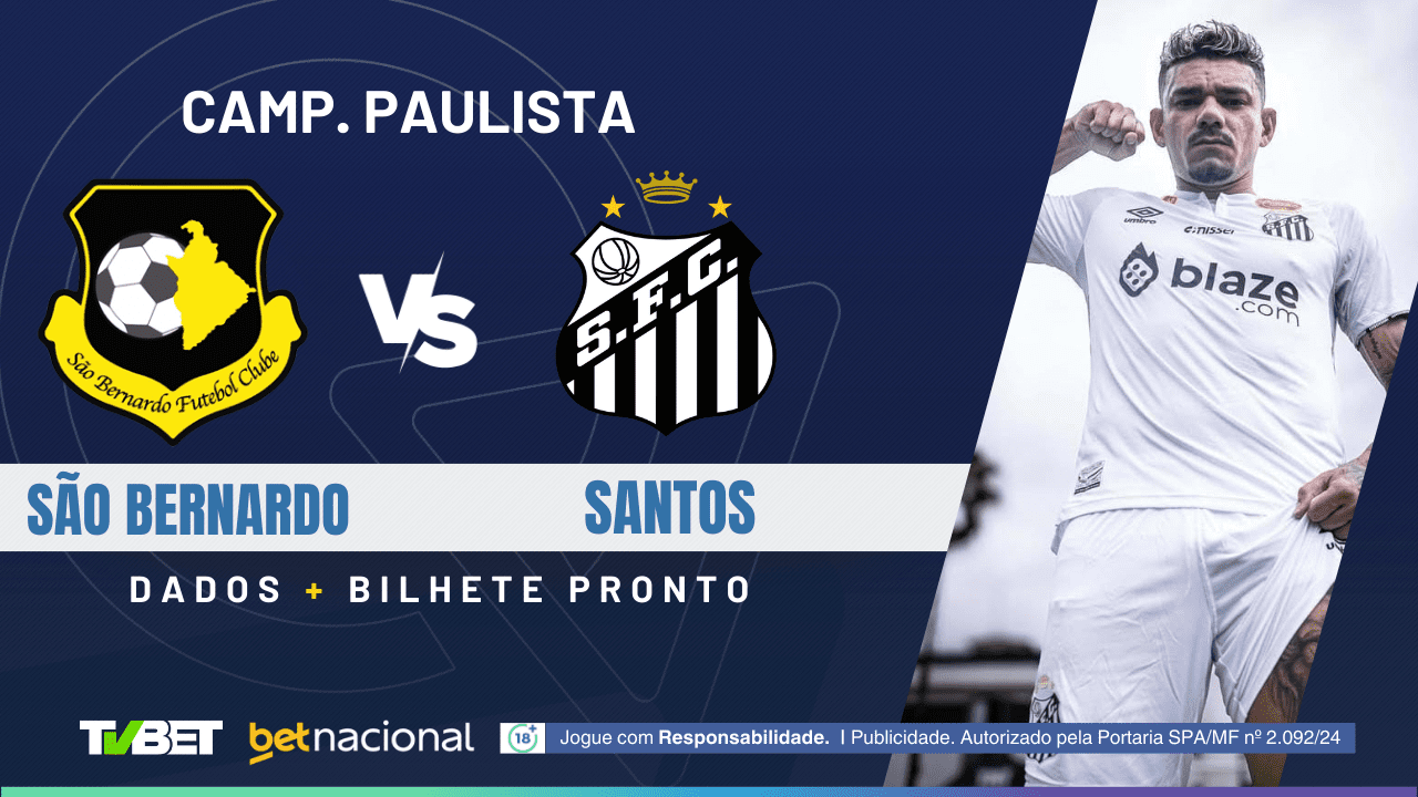 São Bernardo x Santos: tempo real, onde assistir, horário, escalações e ...