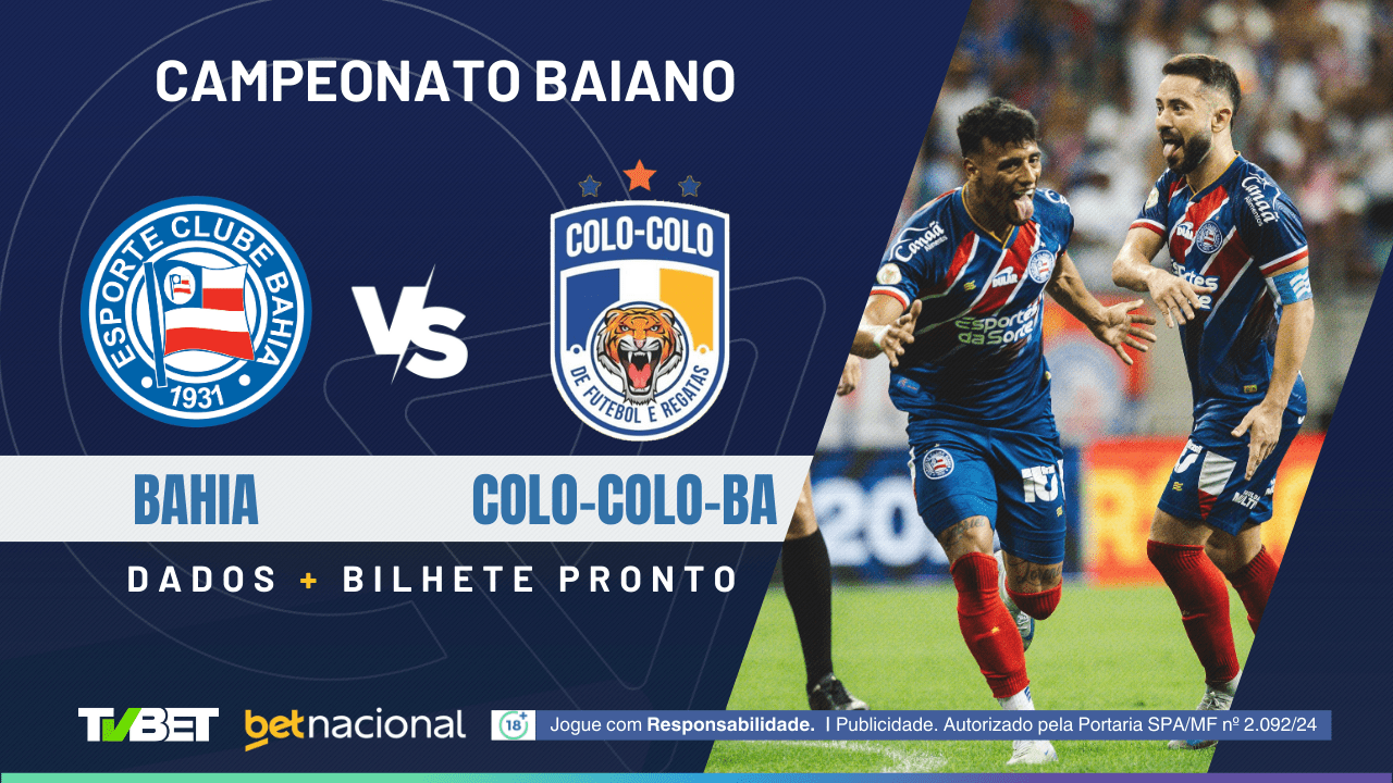 Bahia x Colo-Colo-BA: tempo real, onde assistir ao vivo, horário ...