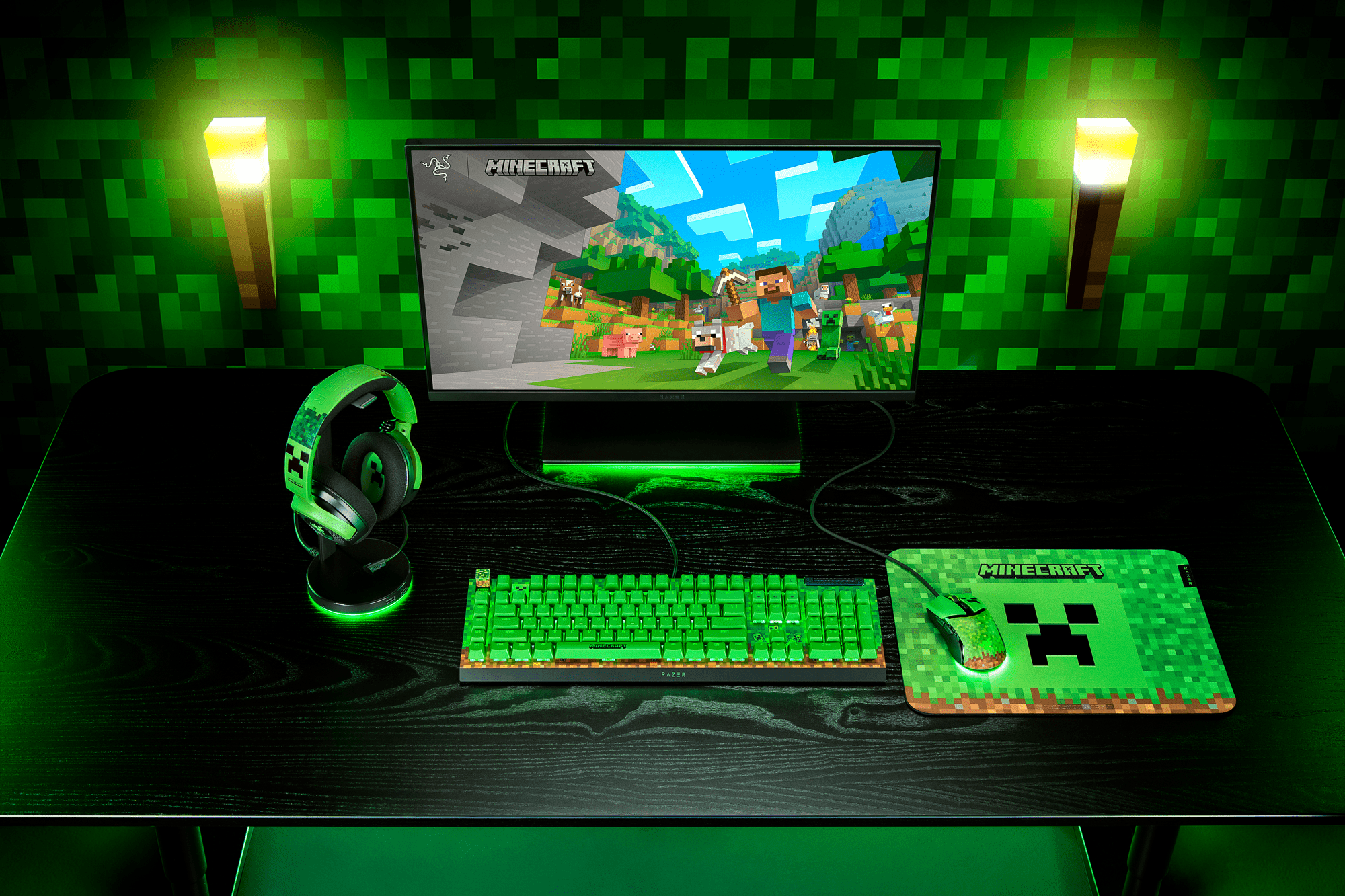 Razer lança coleção de periféricos temáticos de Minecraft | Game Arena