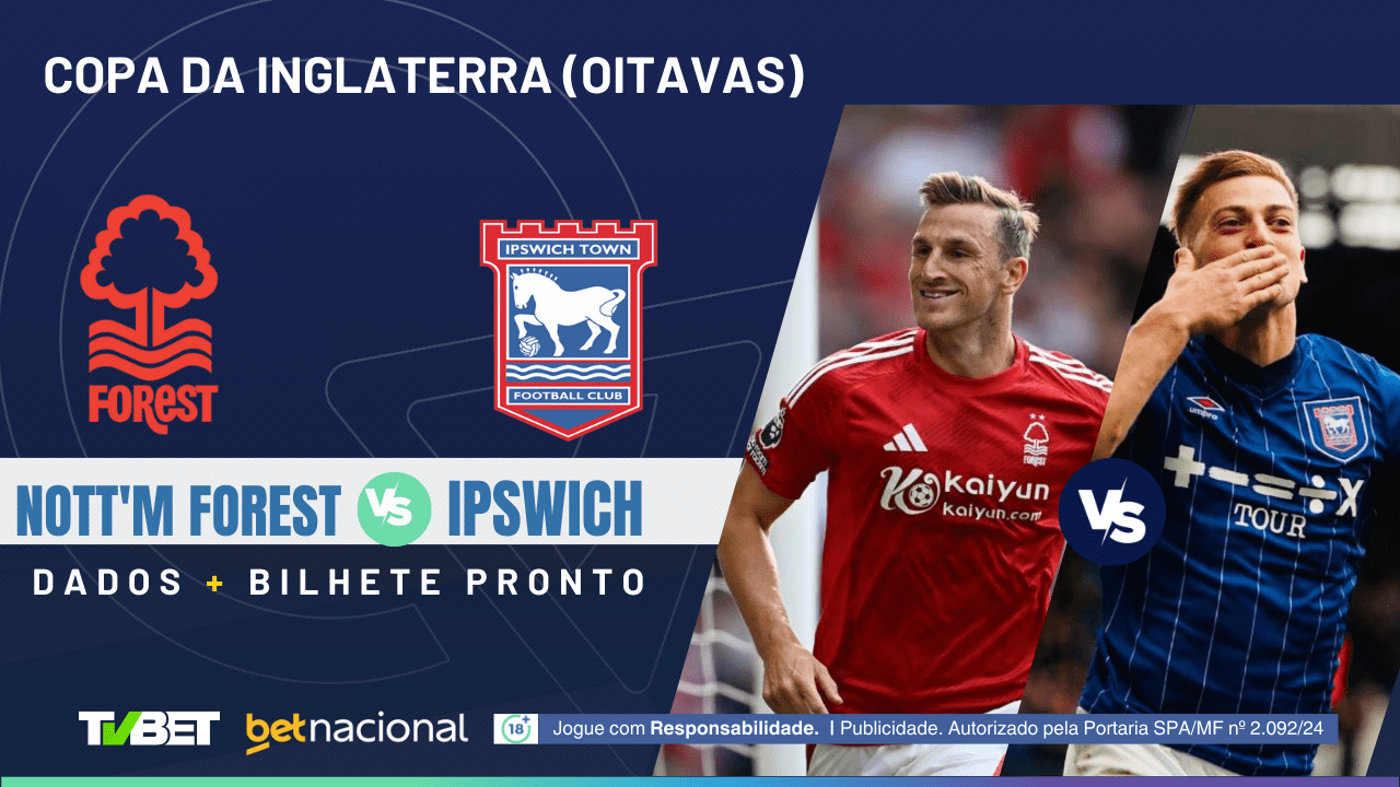 Nottingham Forest x Ipswich Town: tempo real, onde assistir, horário ...