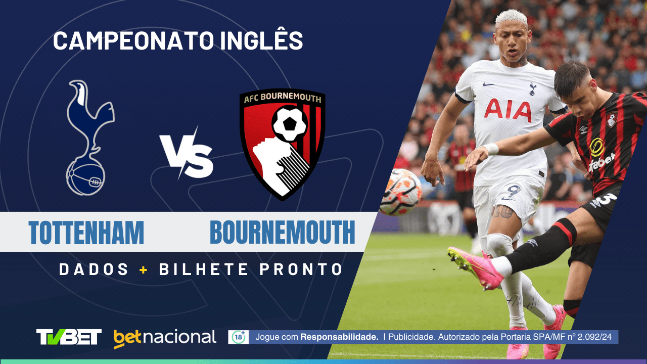 Tottenham x Bournemouth: tempo real, onde assistir ao vivo, horário ...