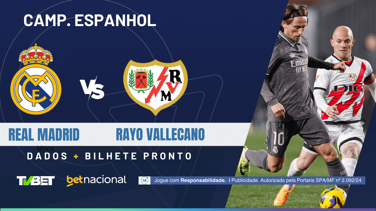 Real Madrid x Rayo Vallecano: tempo real, onde assistir, horário ...
