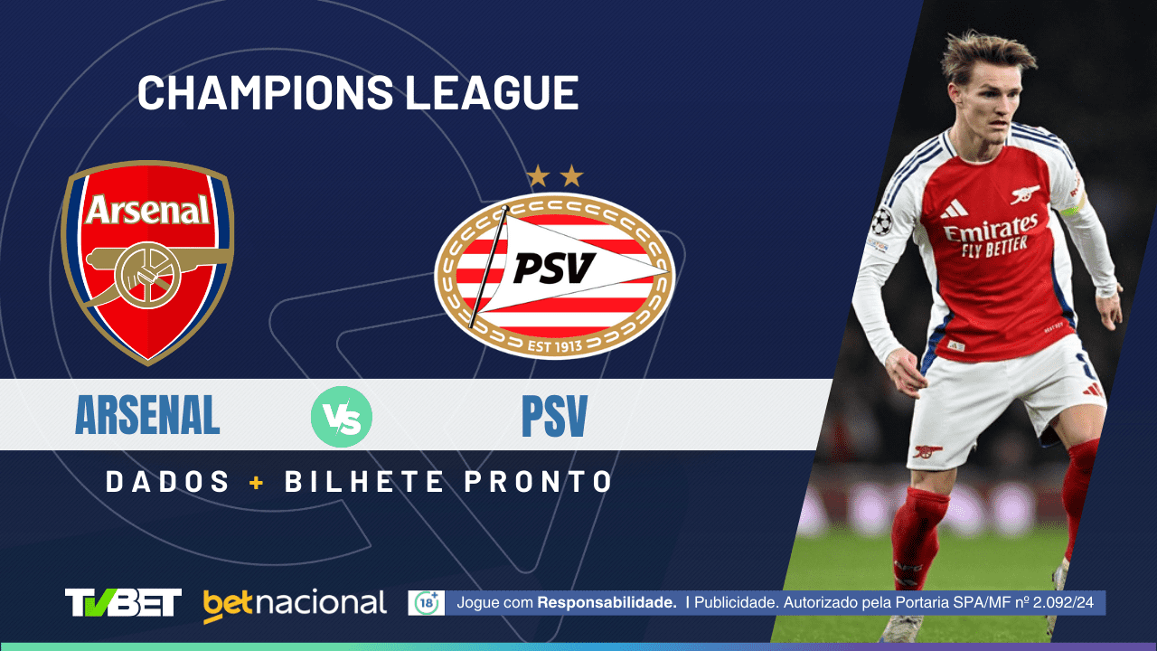 Arsenal x PSV: tempo real, onde assistir, horário, escalações e ...