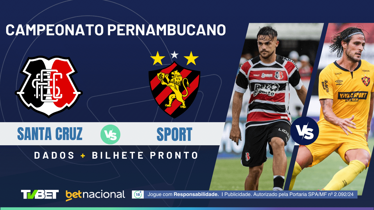 Santa Cruz x Sport: tempo real, onde assistir, horário, escalações e ...