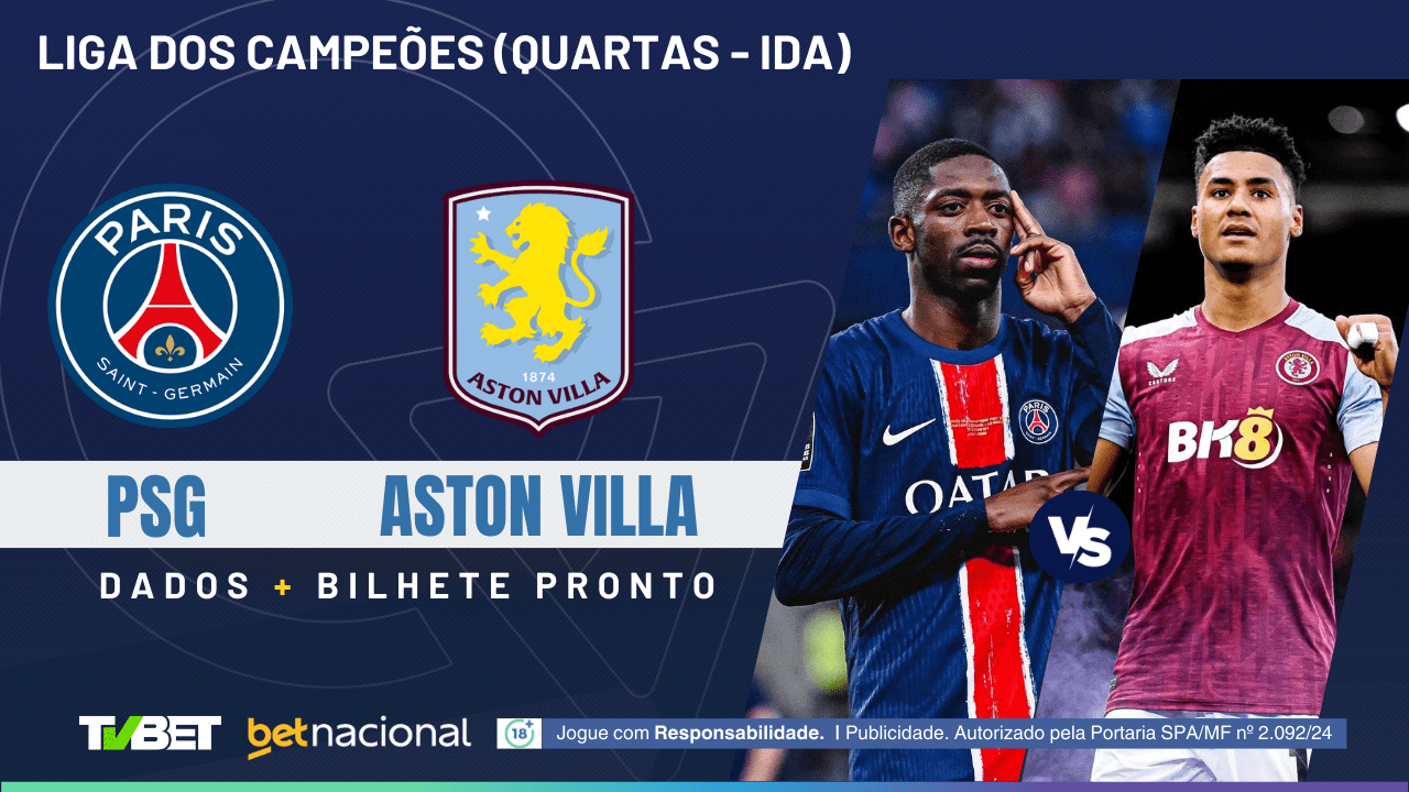 PSG x Aston Villa: tempo real, onde assistir, horário, escalações e ...