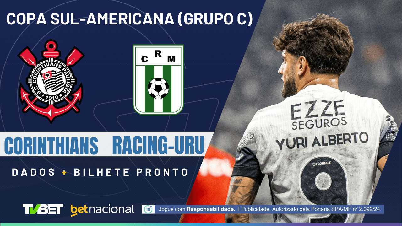 Corinthians x Racing-URU: tempo real, onde assistir, horário ...
