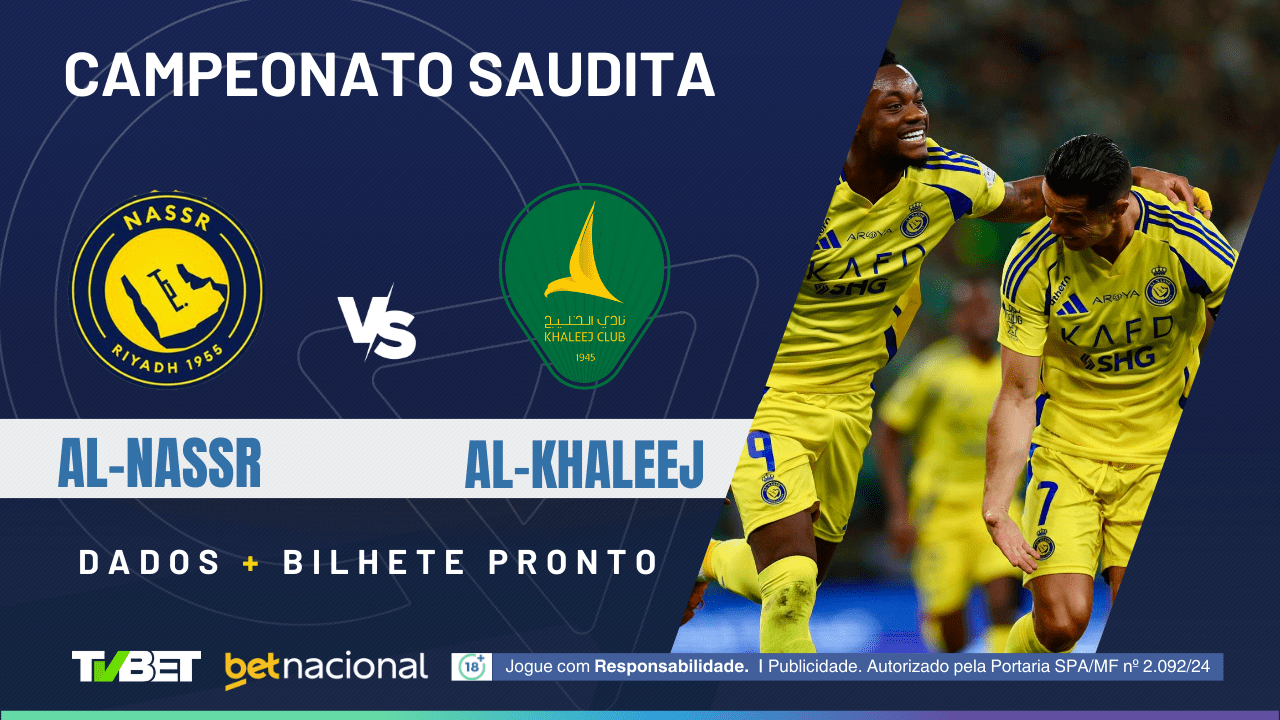 Al-Nassr x Al-Khaleej: tempo real, onde assistir, horário, escalações e ...