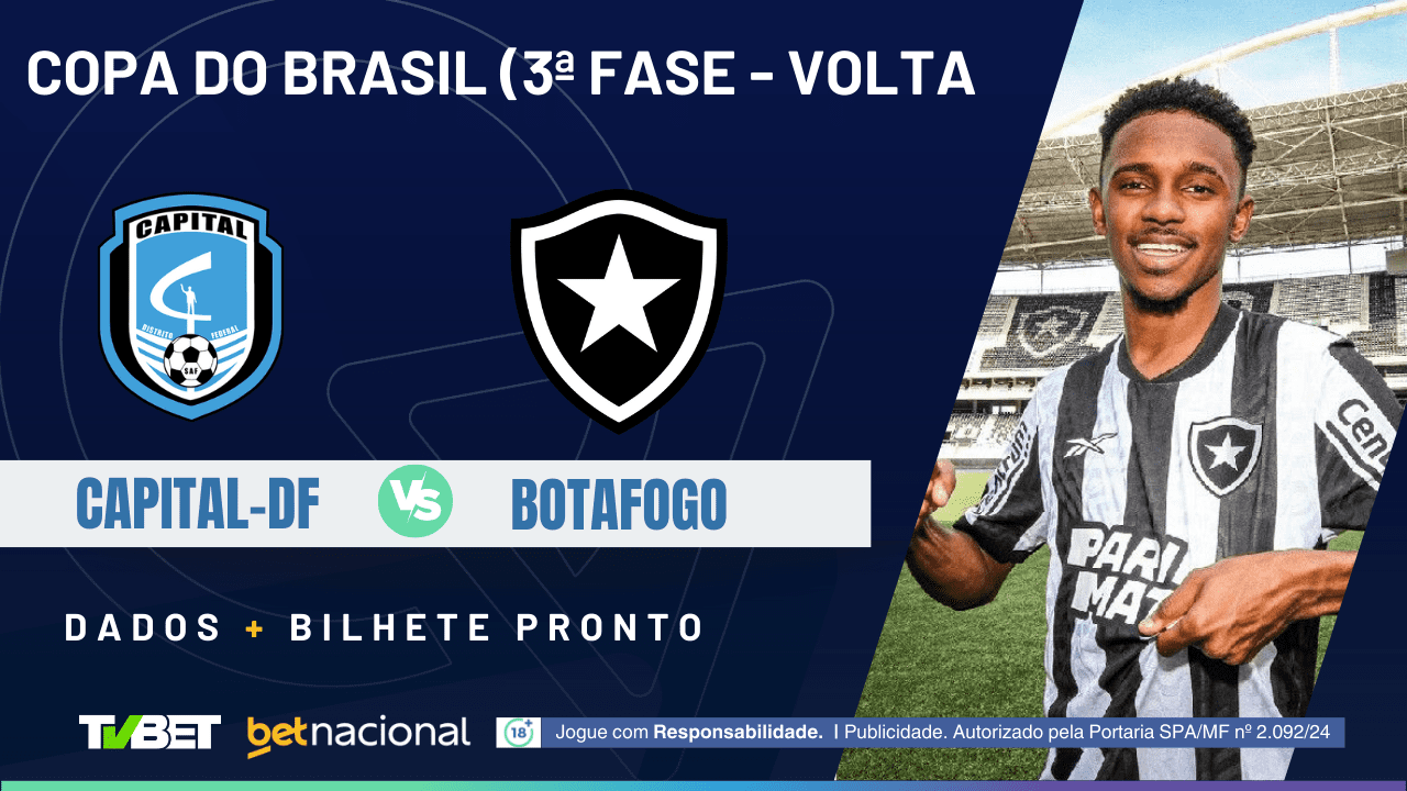 Capital-DF x Botafogo: tempo real, onde assistir, horário, escalações e ...
